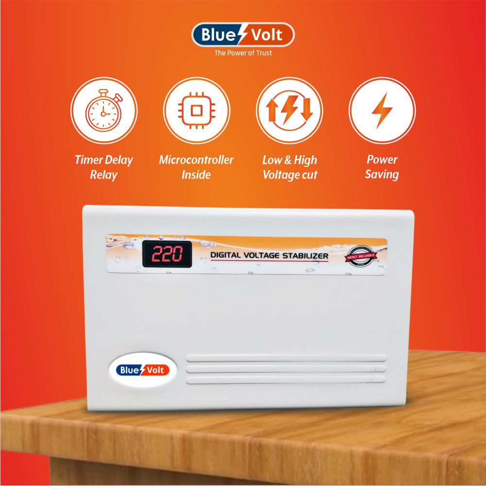 BV550C 5KVA 150V-280V Digital Voltage Stabilizer for up to 2 Ton AC ...