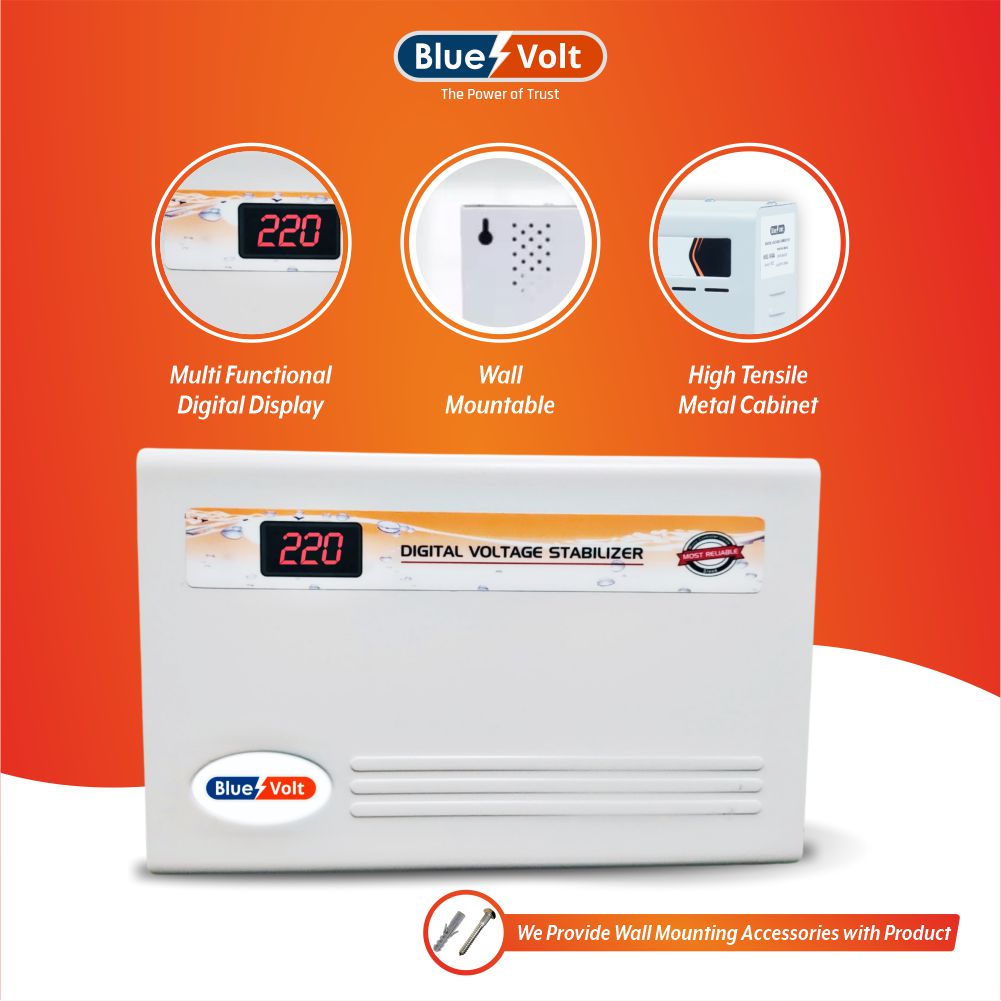 BV550C 5KVA 150V-280V Digital Voltage Stabilizer for up to 2 Ton AC ...